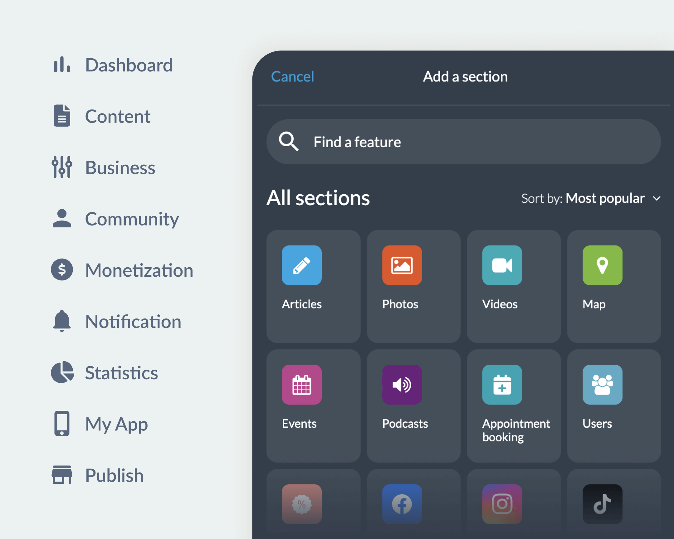 GoodBarber App Builder: The ultimate CMS dashboard